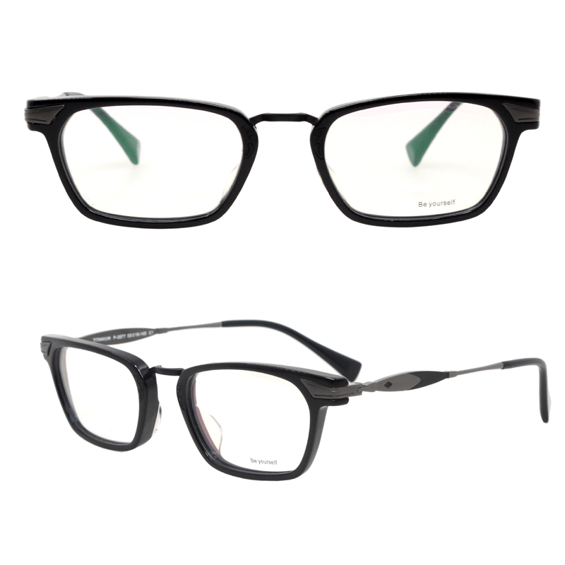 Acetate titanium spectacles frames 3001Lop-Leao acetate supplier